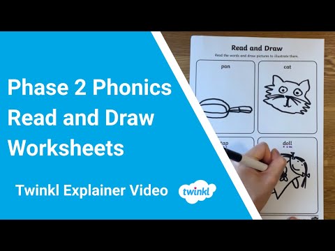 Phase 2 Phonics Read and Draw Worksheets