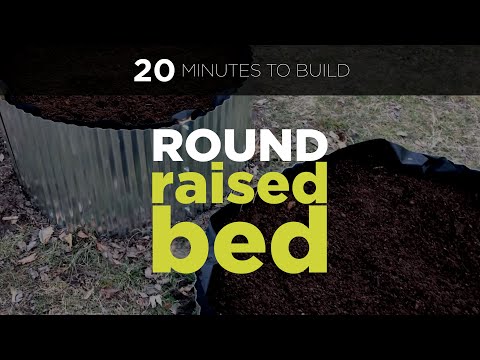 DIY Round Metal Garden Raised Bed Within 20 Minutes