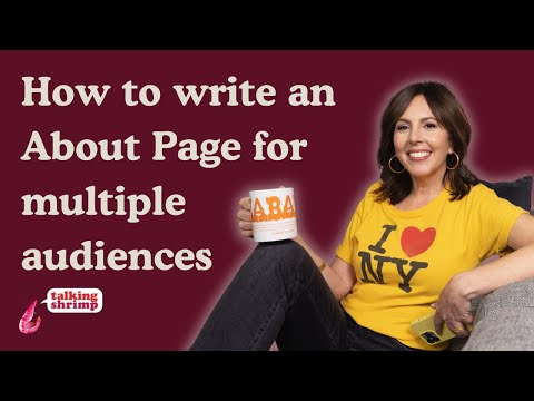 How to write a website About Me page for multiple buyers