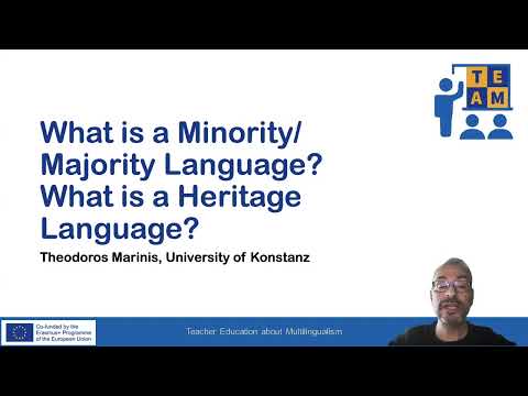 1.1.2.1 What is a minority/majority language? What is a heritage language?