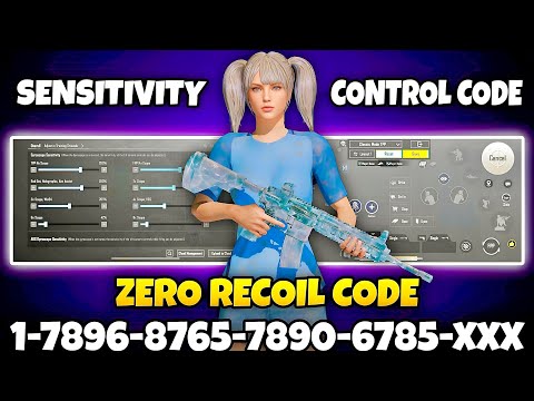BGMI 3.8 UPDATE SENSITIVITY CODE | BGMI BEST SENSITIVITY SETTINGS | BGMI ZERO RECOIL SENSITIVITY