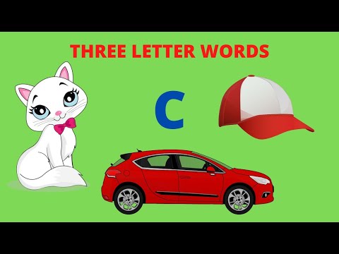 Letter c | for kids | words starting with c | three letter words with c | 3 letter words | c words