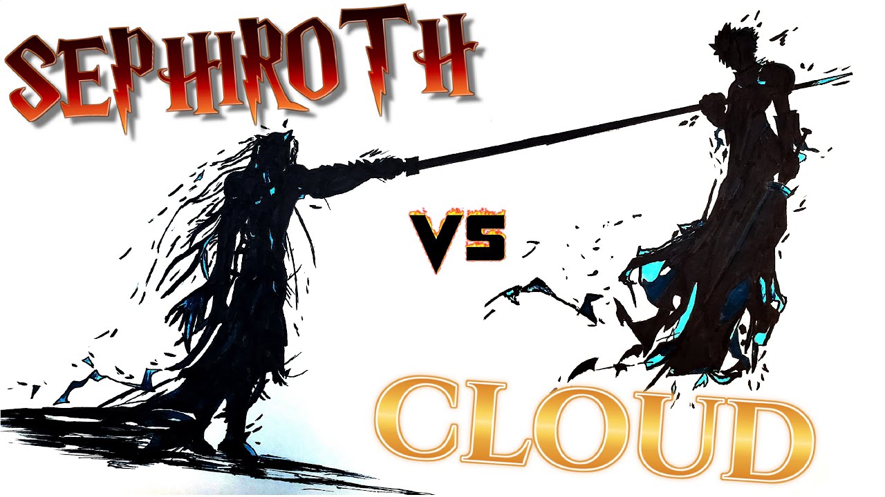 Drawing Cloud VS. Sephiroth | Final Fantasy VII