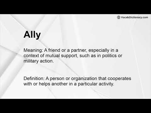 Ally Meaning
