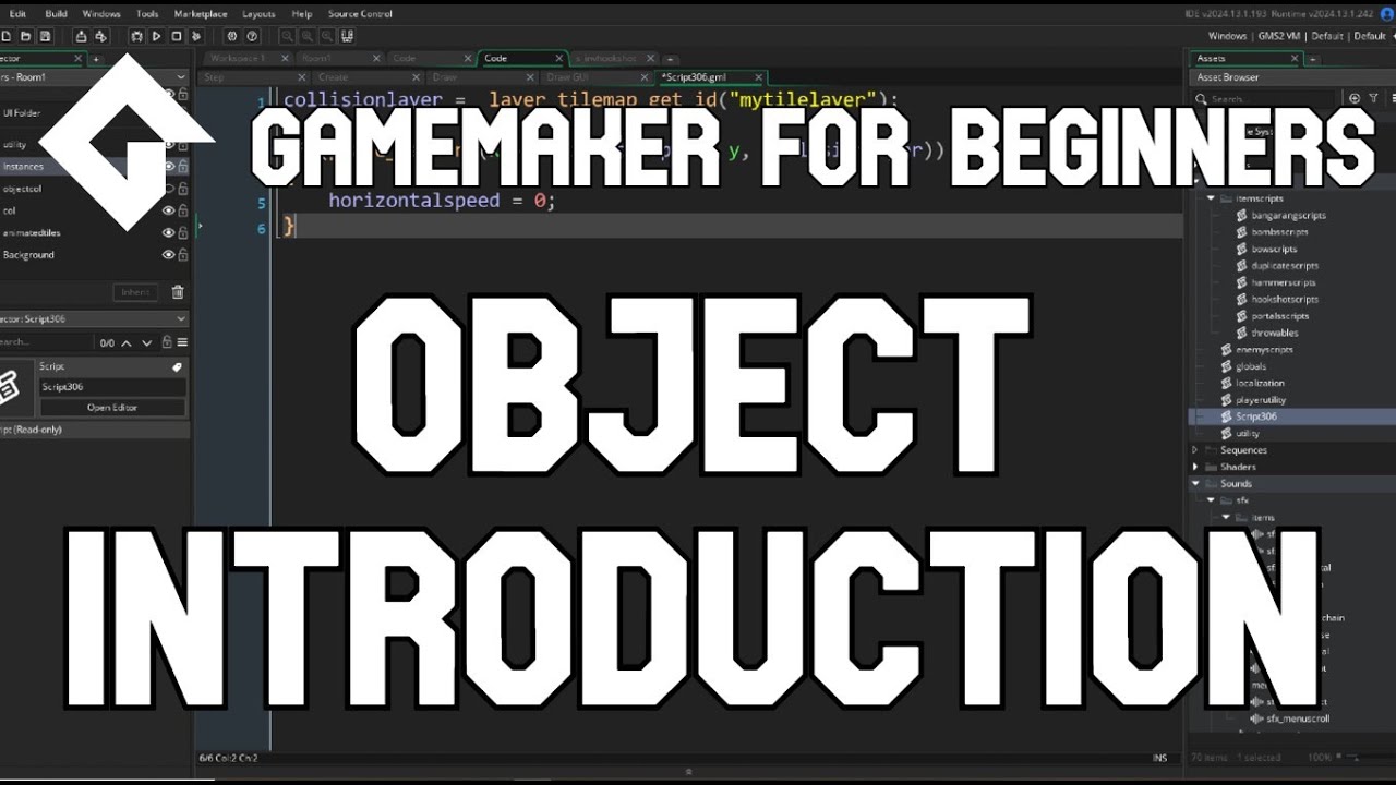 Gamemaker for Beginners - Introduction to Objects
