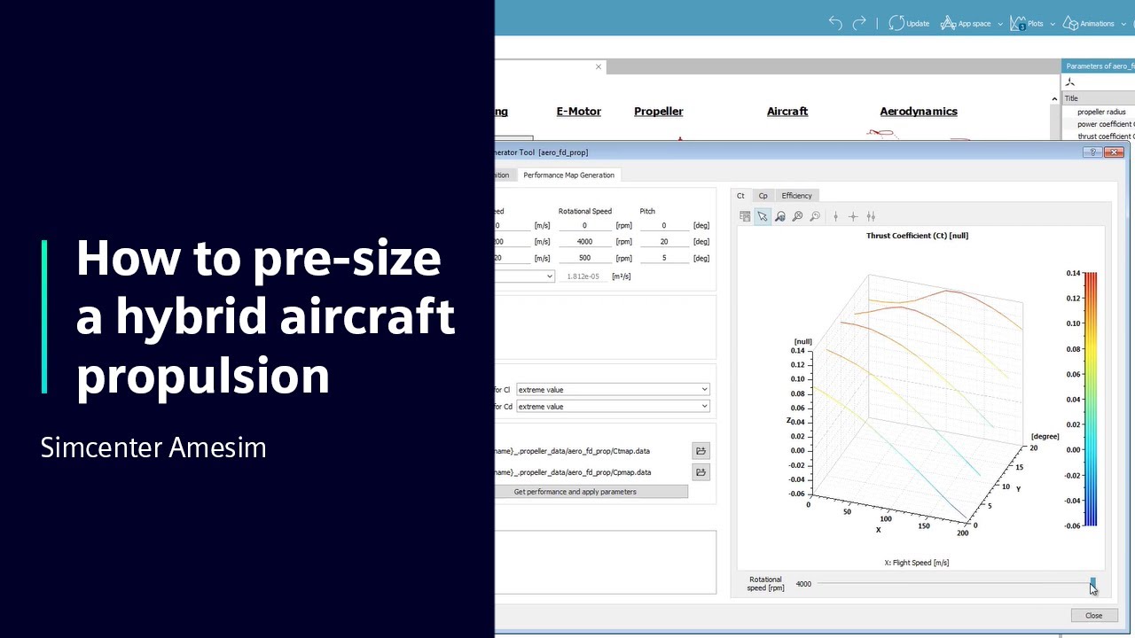 HOW TO Pre-size a hybrid aircraft propulsion with Simcenter Amesim | Tutorial #HowToSimcenterSystems