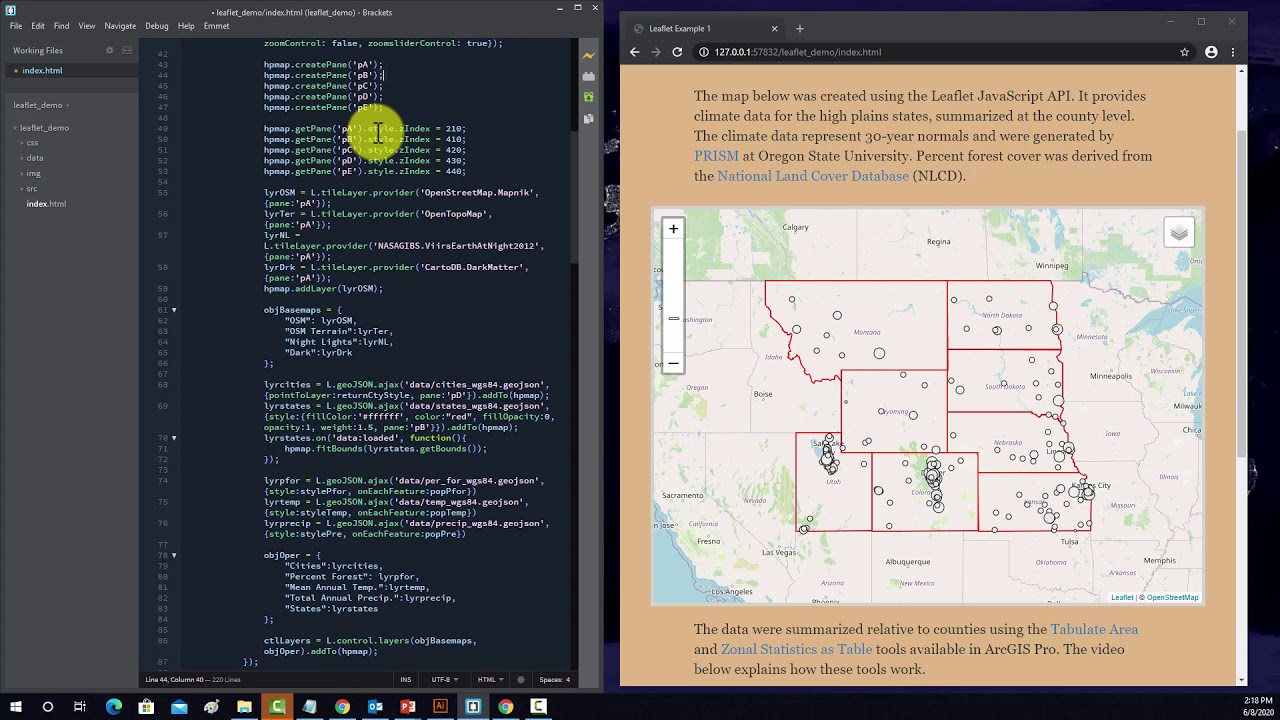 Leaflet Map Example 1