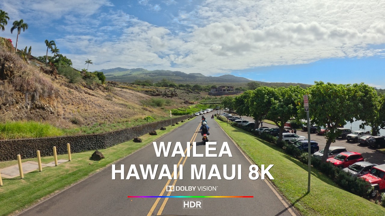 Driving Hawaii Maui  – 8K HDR in Wailea Scenic Destination
