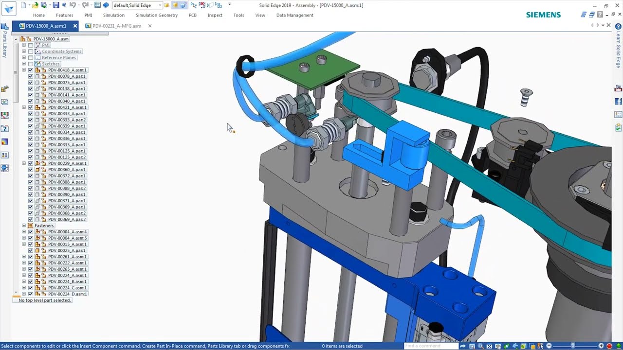 Manufacturing in Solid Edge 2019