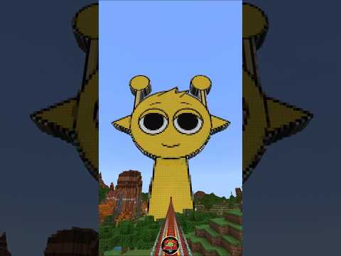 Minecraft: Giant SPRUNKI Characters - Exciting Adventure #sprunki #minecraftaddon #minecraft #shorts