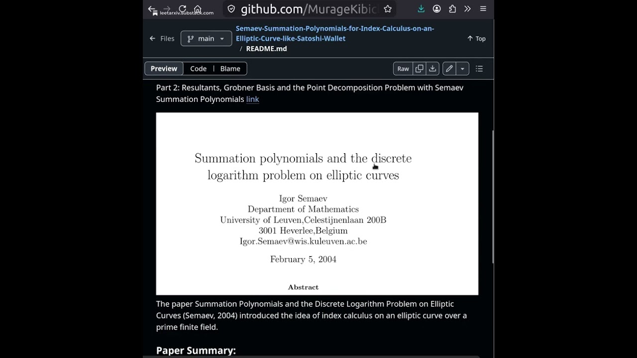 Resultants, Grobner Basis and the Point Decomposition Problem with Semaev Summation Polynomials