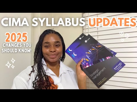 CIMA Syllabus UPDATES For 2025