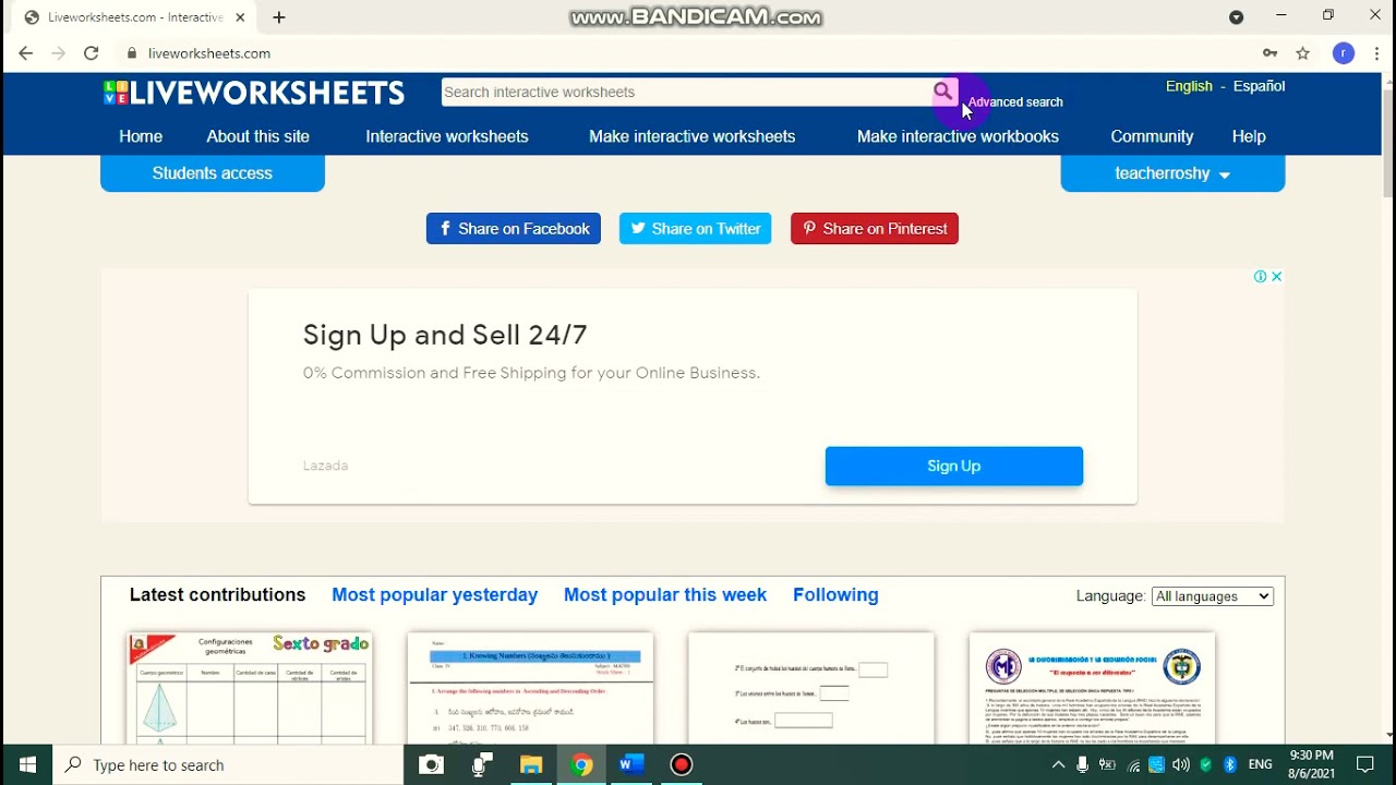 Tutorial Liveworksheets Part 4 (Join with Arrows)