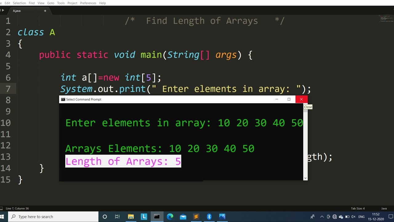 Java program to find length of array | Learn Coding
