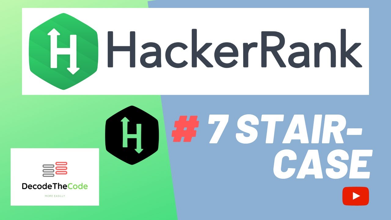 # 7 STAIRCASE  || HECKERRANK PROBLEM SOLUTION IN PYTHON || #PYTHON  || #HACKERRANK