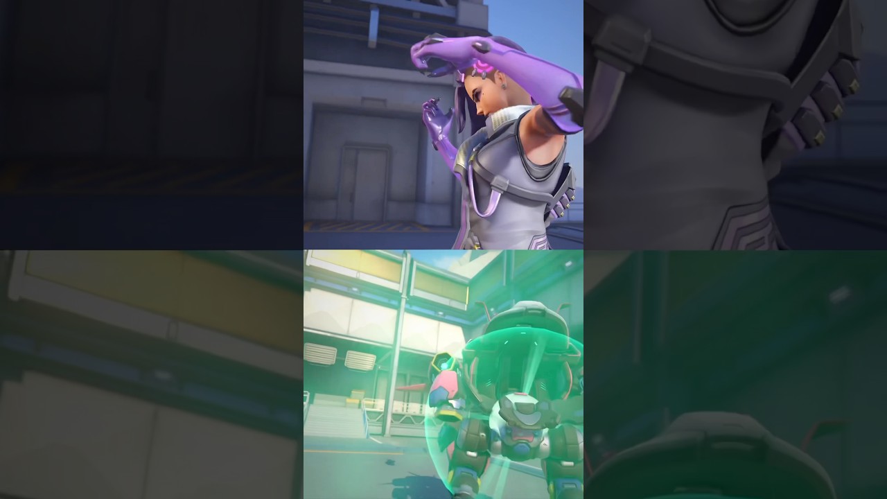 Dva and Sombra Ultimate Team Kill Interaction - Overwatch 2