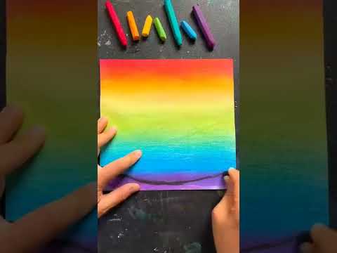 Amazing 🤩 Wax crayons drawing #shorts
