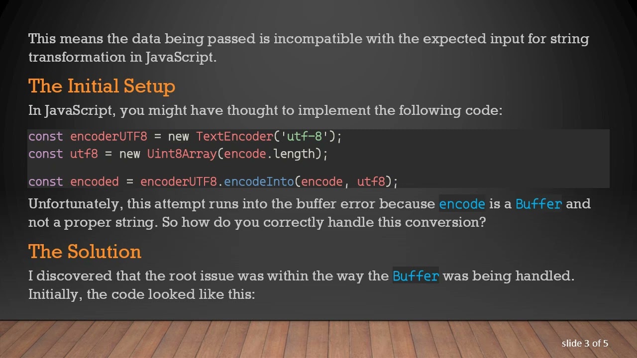 How to Receive a String from Buffer Array as UTF-8 in JavaScript