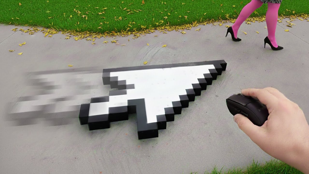 I Built a Giant Mouse Cursor in Real Life! (Controllable)