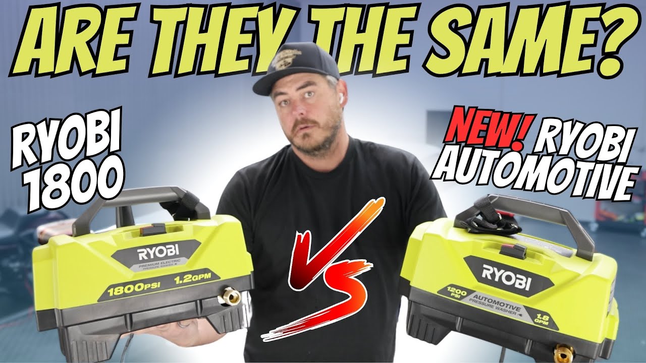 ARE THEY THE SAME? - NEW Ryobi High Flow Pressure Washer VS Ryobi 1800