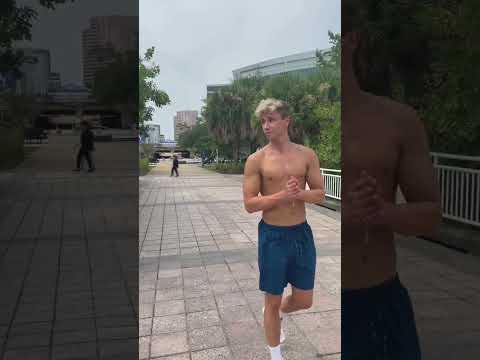 Summer means walking around the city shirtless 🤪
