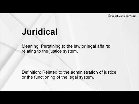 Juridical Meaning
