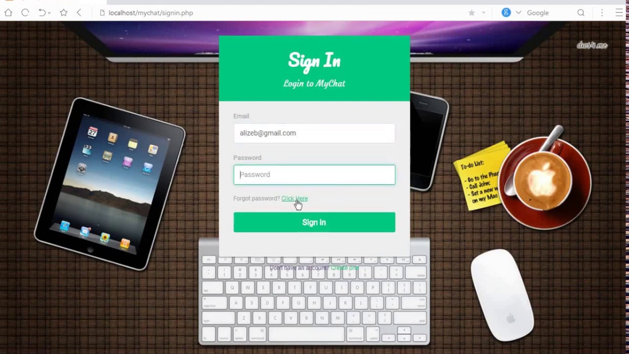 PHP Projects - PHP Chat Application Tutorial 01 - Complete PHP Chat System - PHP Group Chat