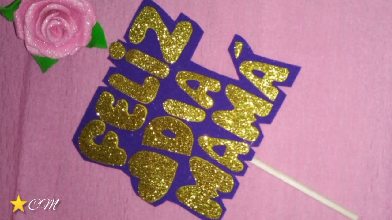 pin o letrero para el dia de las madres 🌺