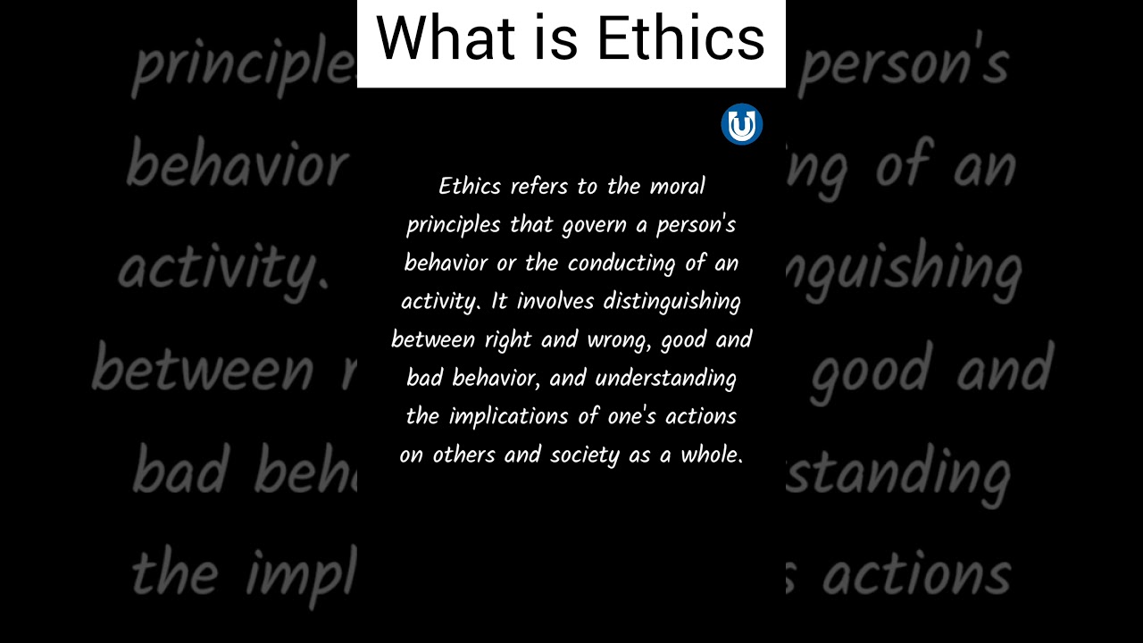 WHAT IS ETHICS 📝 | Definition | Example of ethics |