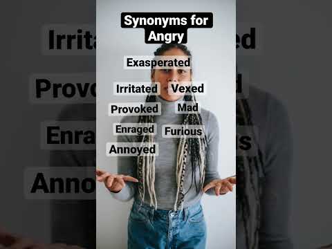 Synonyms/Similar Meaning for ANGRY #synonyms #vocabulary #shortsyoutube #sumerasuntoldstories