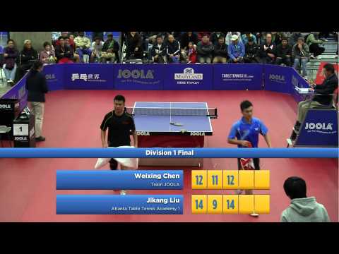 2012 JOOLA/NATT Teams Final Match 4 - Chen Weixing vs Jikang Liu