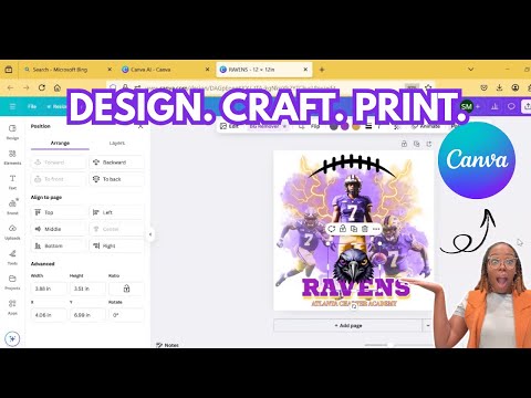 CREATE A FOOTBALL DESIGN IN CANVA AS A BEGINNER/ STEP BY STEP TUTORIAL