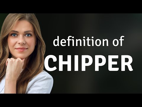 Chipper | definition of CHIPPER