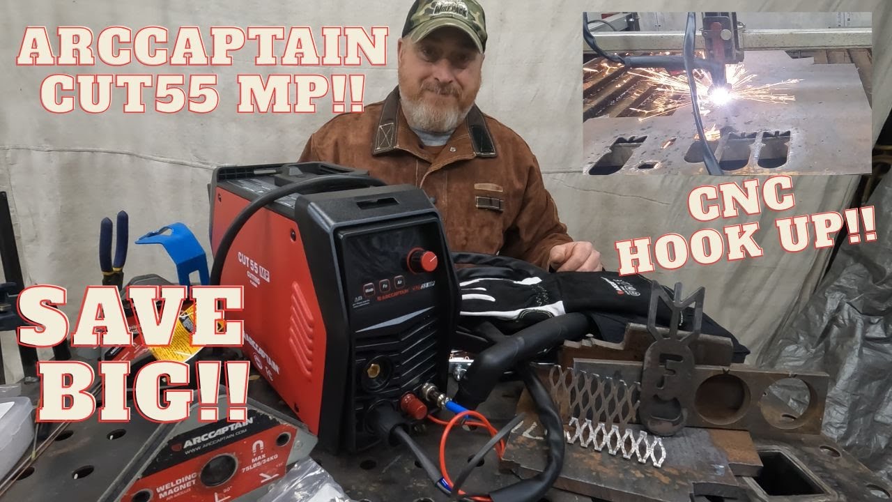Arccaptain CUT55 MP review and CNC cheat code!!! Budget plasma cutter and rust cleaning all in one!