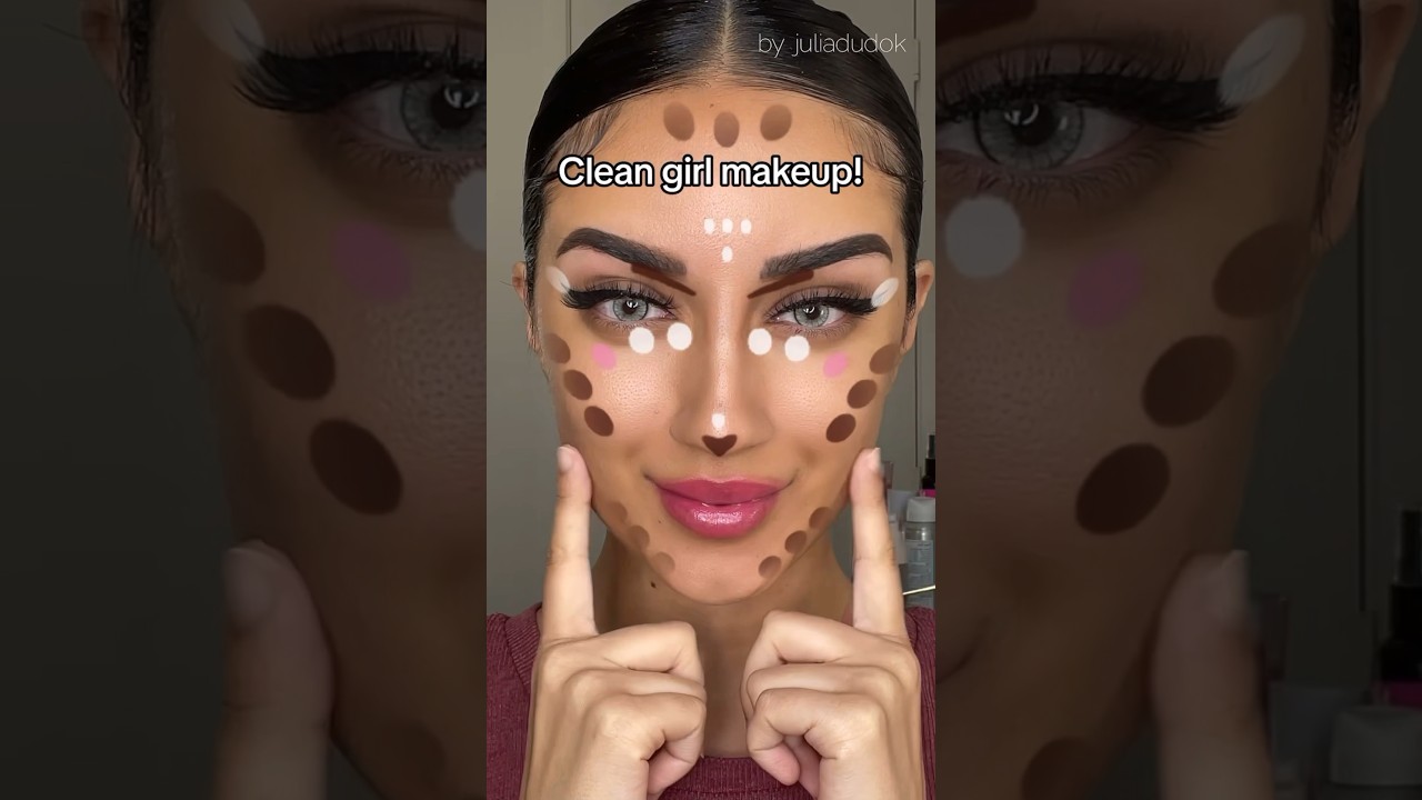 Clean Girl Makeup Contour!😳