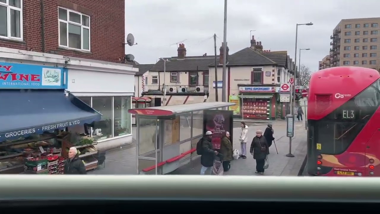 London Bus Route 368 full route visual Barking, Harts Lane to Chadwell Heath