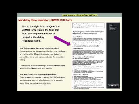 DWP Personal Independence Payment Overview. Claim, MR & Appeal