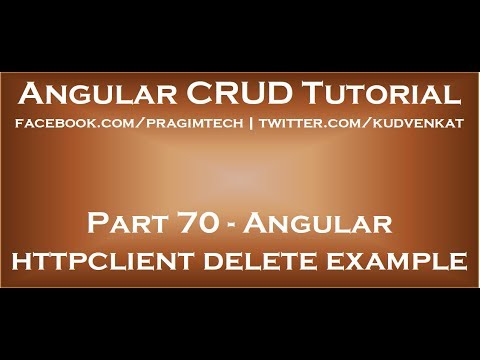 Learn Angular httpclient delete example - Mind Luster