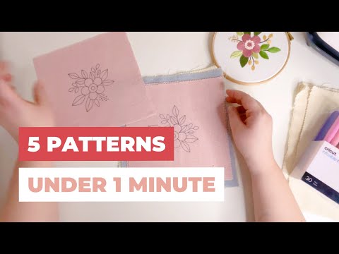 How to Transfer Patterns for Embroidery FAST | Cricut Hacks | Small Business Idea 2023