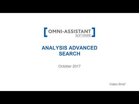Omni-Assistant - M13 - Laboratory Tests Directory (Analysis Advanced Search) - v.9.11.20