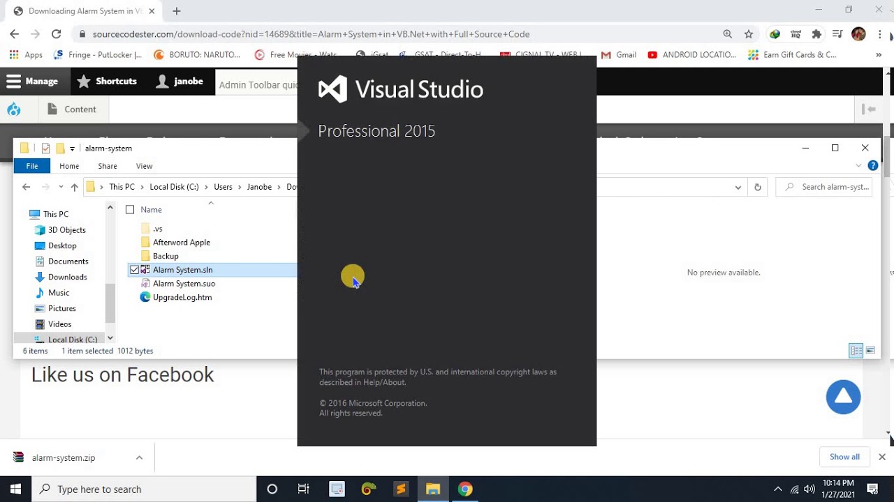 Alarm System in VB Net with Full Source Code