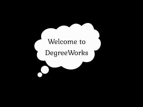 Welcome to DegreeWorks