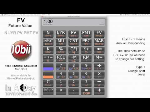Financial Calculator - FV Future Value - 10bii Mac OS X