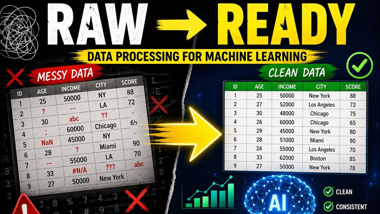 Data Preprocessing for Machine Learning | Complete Beginner Guide