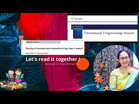 Twisting of TOT - Does it matter | International Urogynecology Journal | Dr Deeksha Pandey
