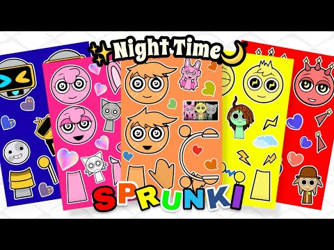 🌈Incredibox SPRUNKI Night Time Redrawn - NEW UPDATE!!🌙 | ASMR | 스프런키 ...