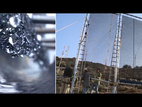 Nebelkollektor fischt Trinkwasser aus Nebel: Der CloudFisher der WasserStiftung