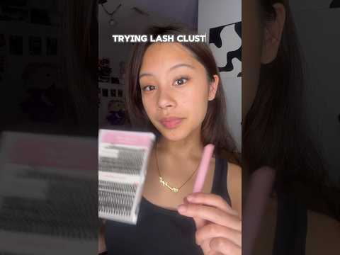 AMAZON BEAUTY FINDS • lash clusters 💗amazonfinds #lashextensions #shortsviral #tutorial