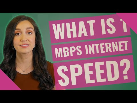 What is 1 Mbps Internet speed?