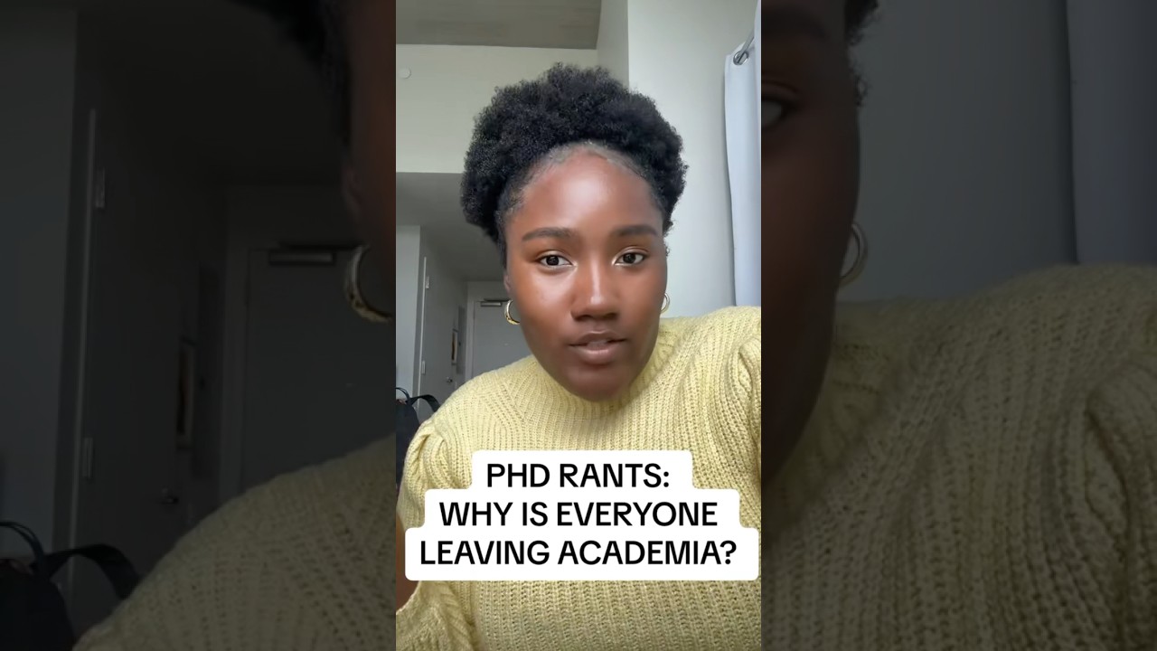 Why doesn’t anyone want to be a professor anymore 🤔💭 #professor #phdstudent